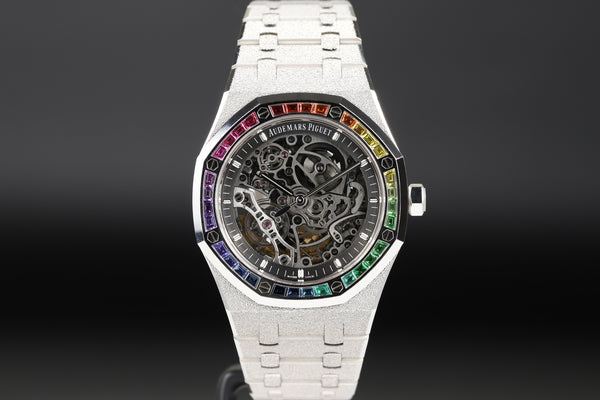 Audemars Piguet 15412BC Royal Oak Frosted Gold Double Balance Wheel Op ...