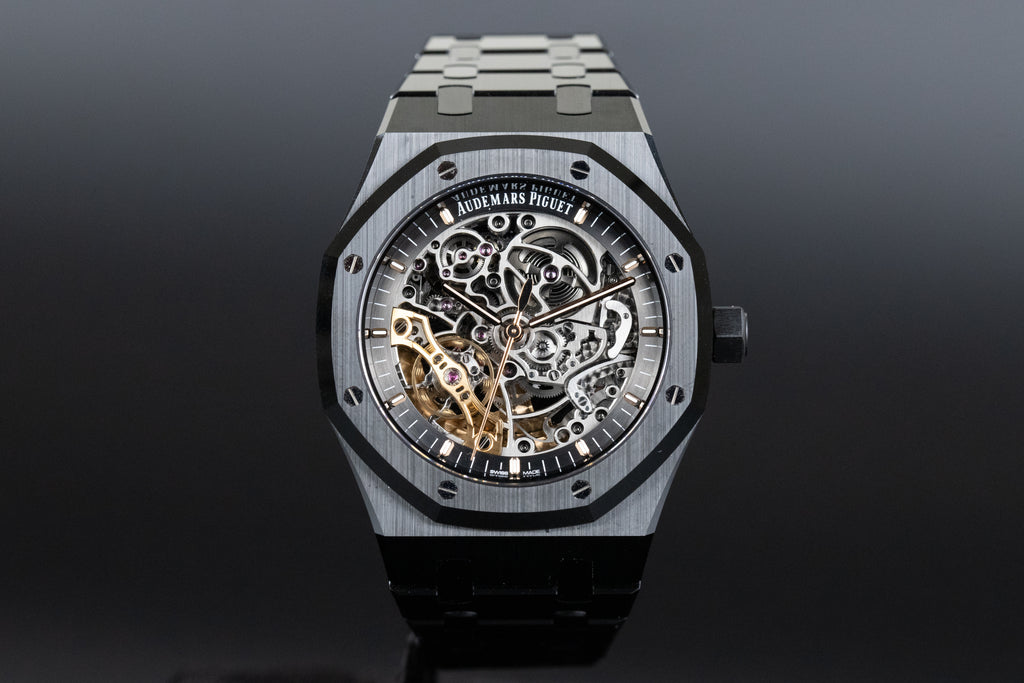 Audemars Piguet15416CE Royal Oak Black Ceramic Skeleton Dial – Newport ...
