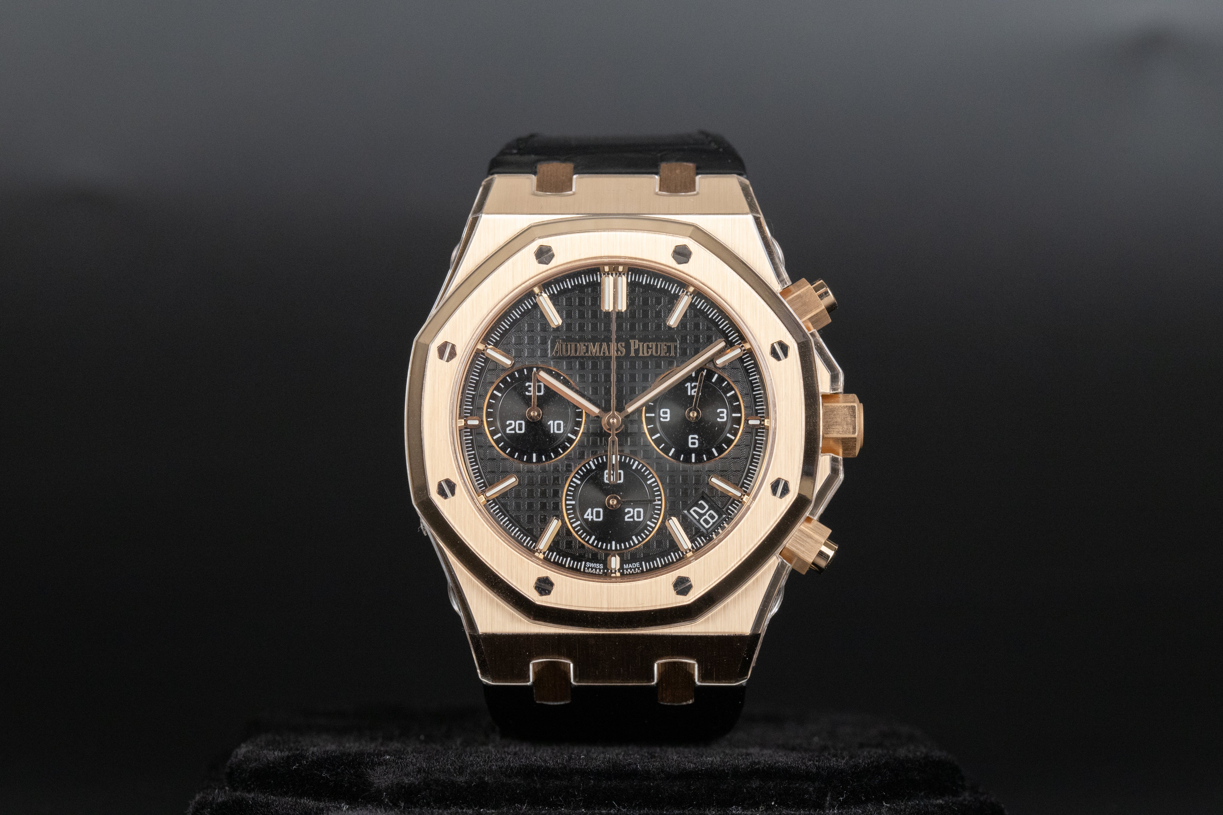 Audemars Piguet 26240OR Royal Oak Chronograph Flyback Black Dial Black ...
