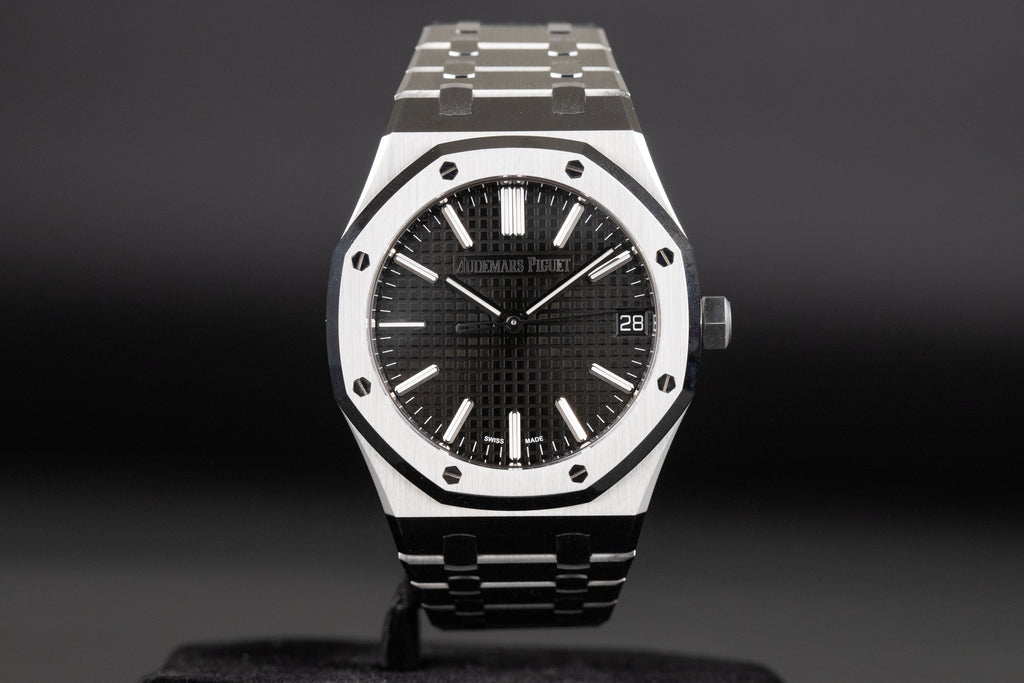 Audemars Piguet15510ST Royal Oak Black Dial – Newport Watch Club