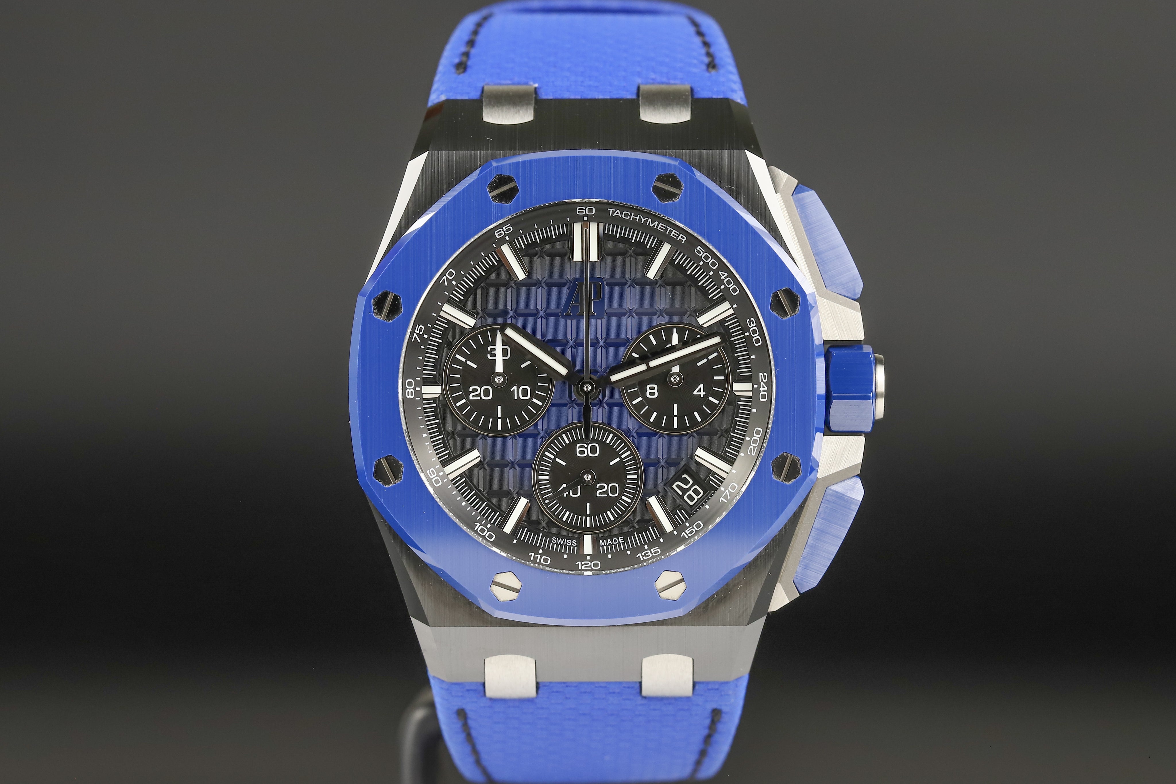 Audemars Piguet 26420CE Royal Oak Offshore Blue Ceramic Blue Dial ...