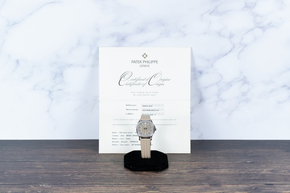 Patek Philippe5067A-020 Aquanaut Luce Honey Beige – Newport Watch Club