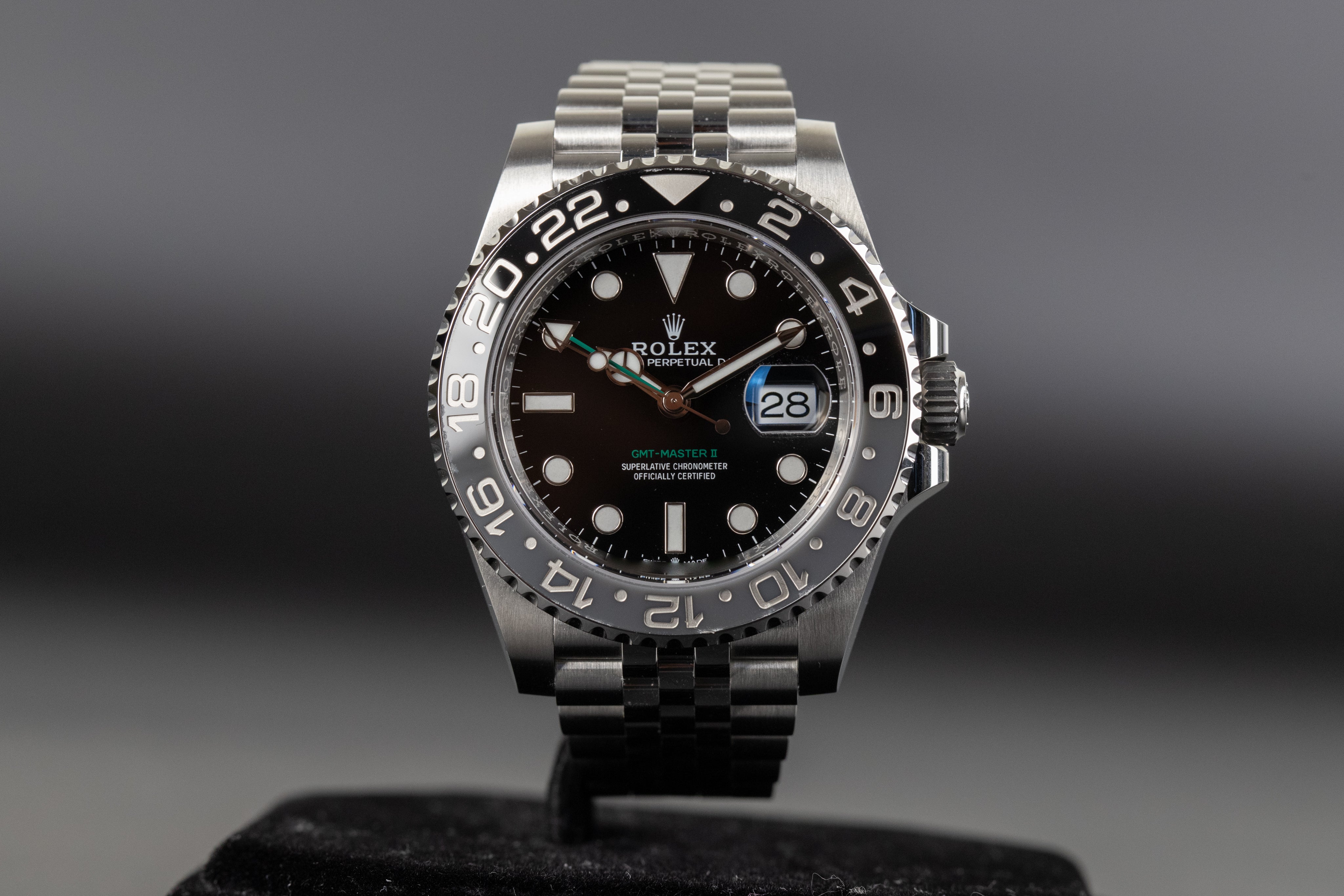 Rolex 126710GRNR GMT Master II 'Bruce Wayne' – Newport Watch Club