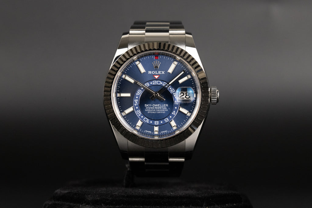 Rolex326934 Sky-Dweller Blue Dial – Newport Watch Club