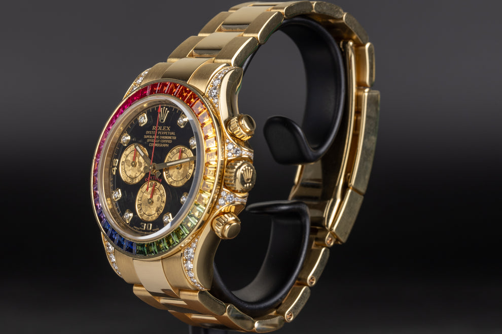 Rolex 116598RBOW Daytona Rainbow – Newport Watch Club
