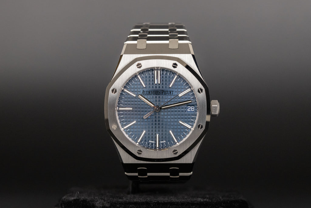 Audemars Piguet 15510ST Royal Oak Blue Dial 50th Anniversary – Newport ...