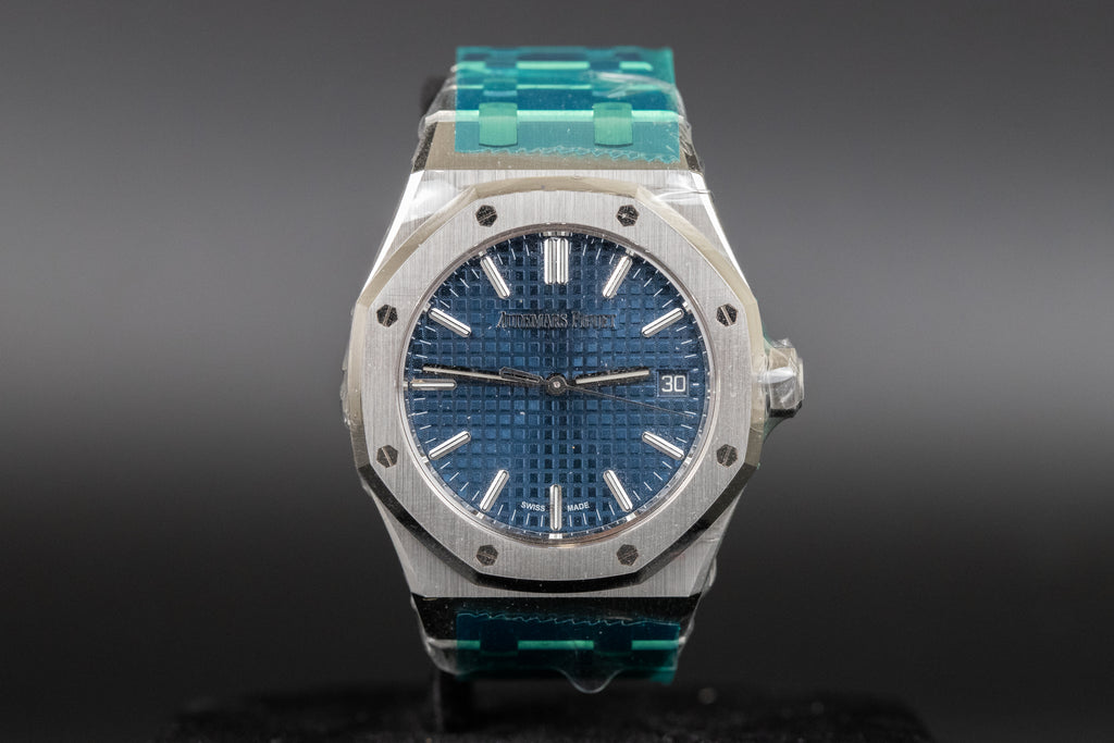 Audemars Piguet15550ST Royal Oak Blue Dial 50th Anniversary – Newport ...