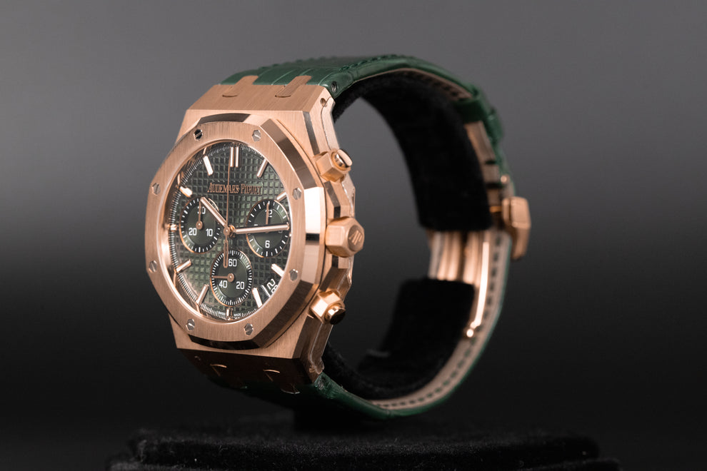 Audemars Piguet 26240OR Royal Oak Chronograph Flyback Green Dial ...