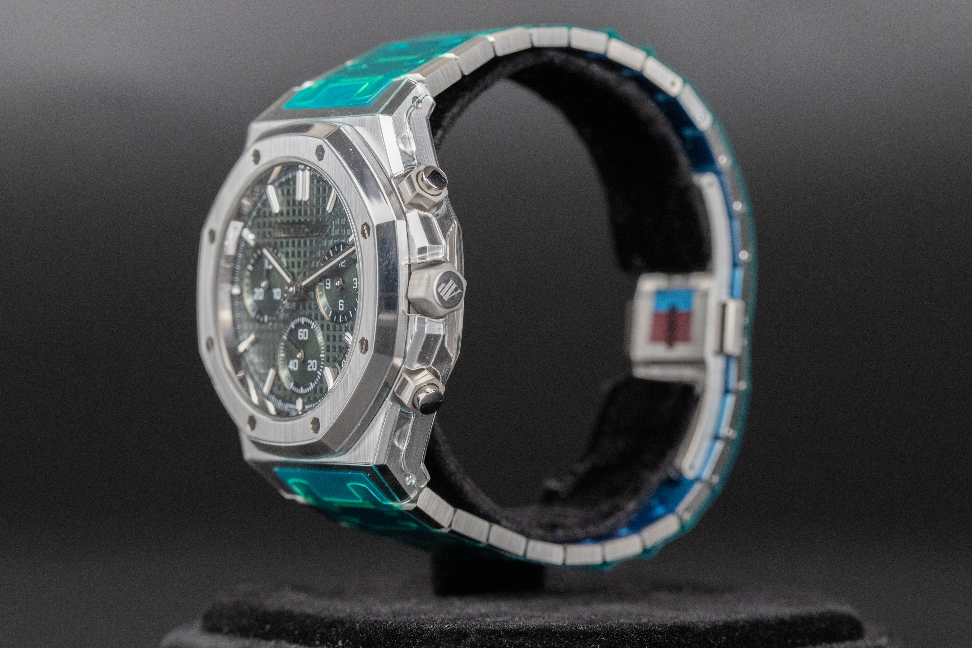 Audemars Piguet 26240ST Royal Oak Chronograph Flyback Green Dial 50th ...