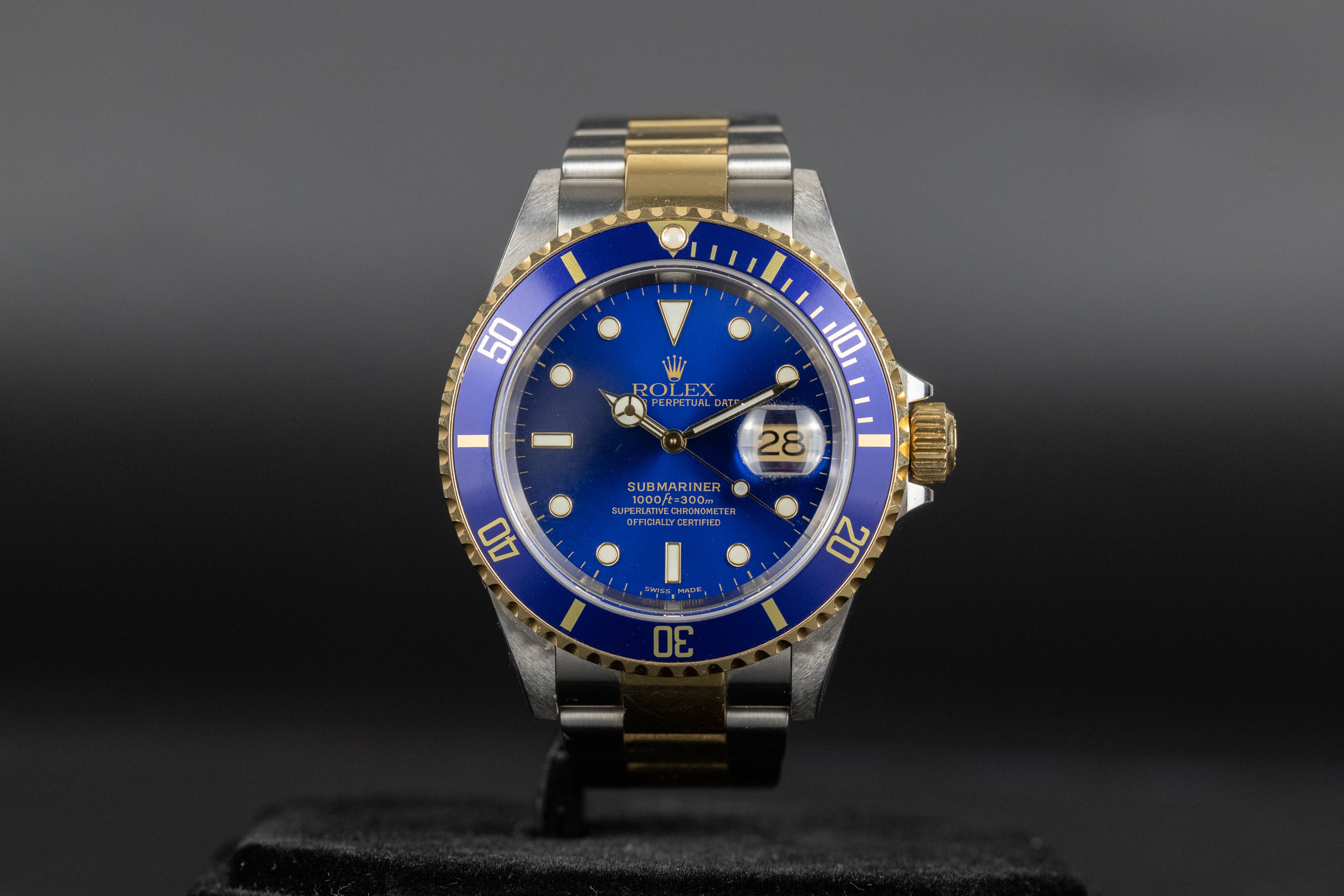 Rolex 16613 Submariner SS/18k Blue Dial – Newport Watch Club